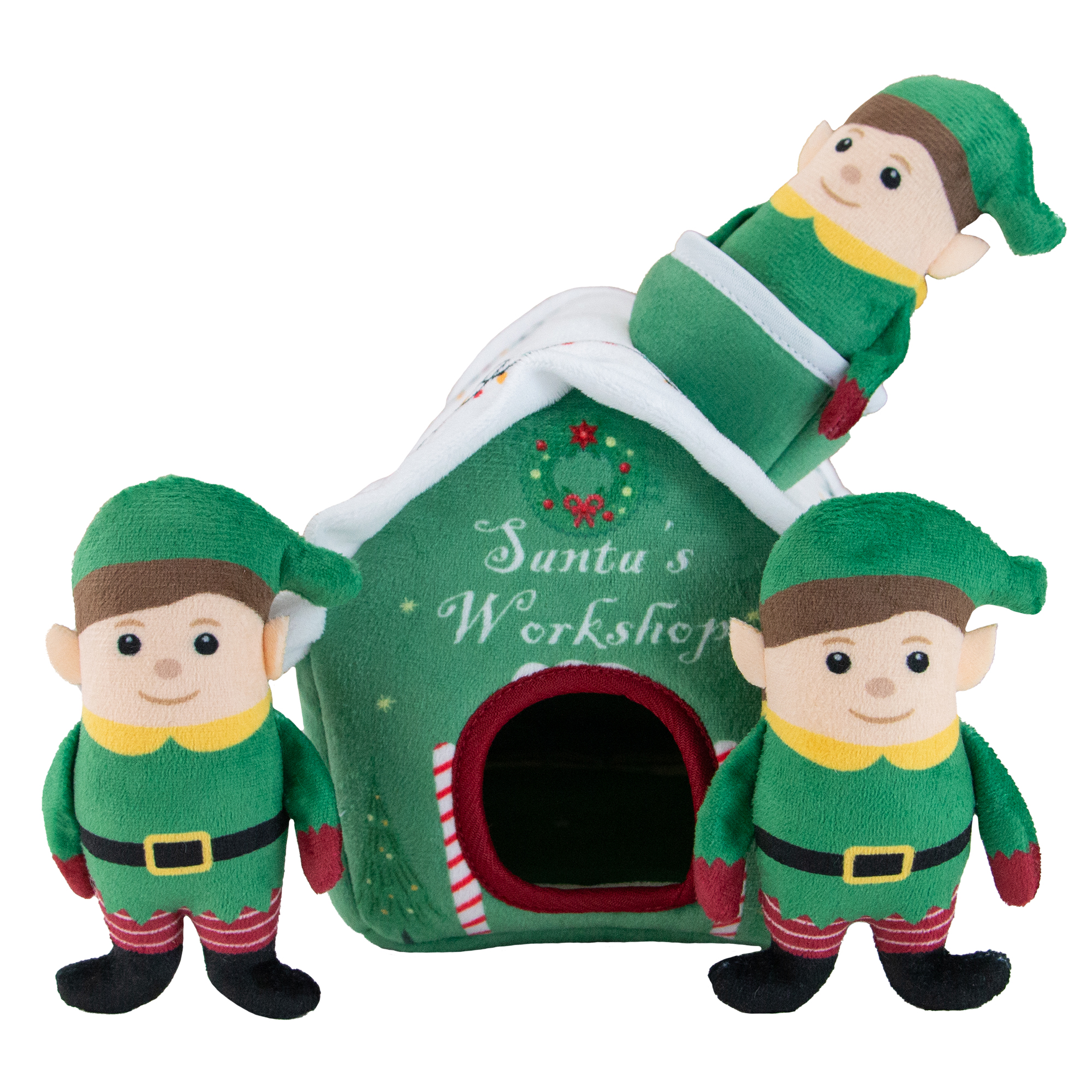 Ancol Santa’s Workshop with Elves Christmas Dog Toy | The Lancashire ...